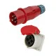 16A Industrial Plug and Socket, 4 Pin, IP44 - Peaco Support