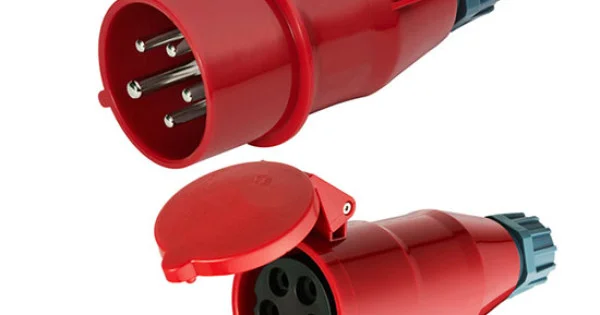 16A Industrial Plug and Socket, 5 Pin, IP44 - Peaco Support