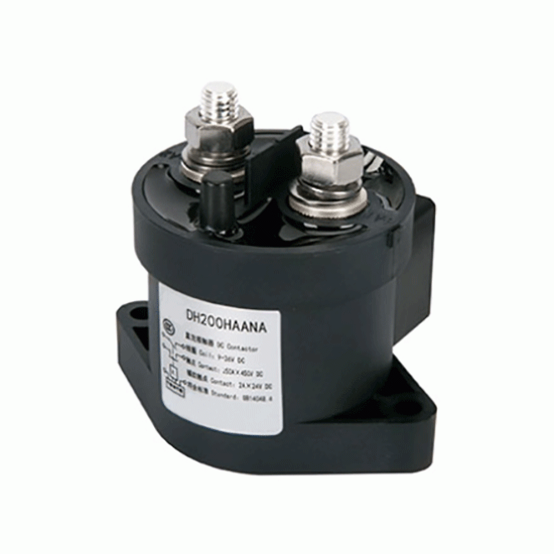 200A DC Contactor, 12V/ 24V, 1 NO - Peacosupport.com