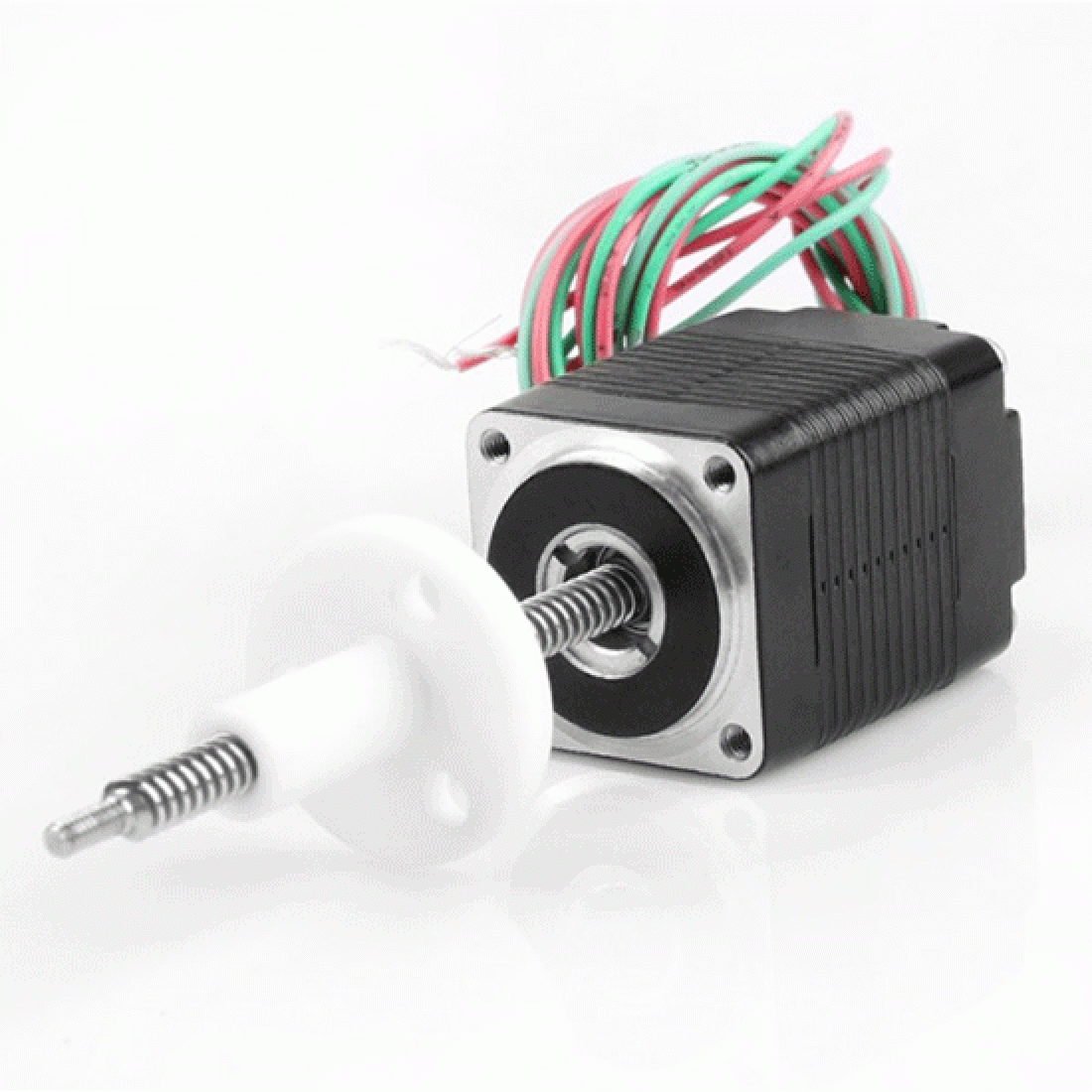 NEMA 8 Stepper Motor Linear Actuator, 1.8°, Non-captive / External Shaft