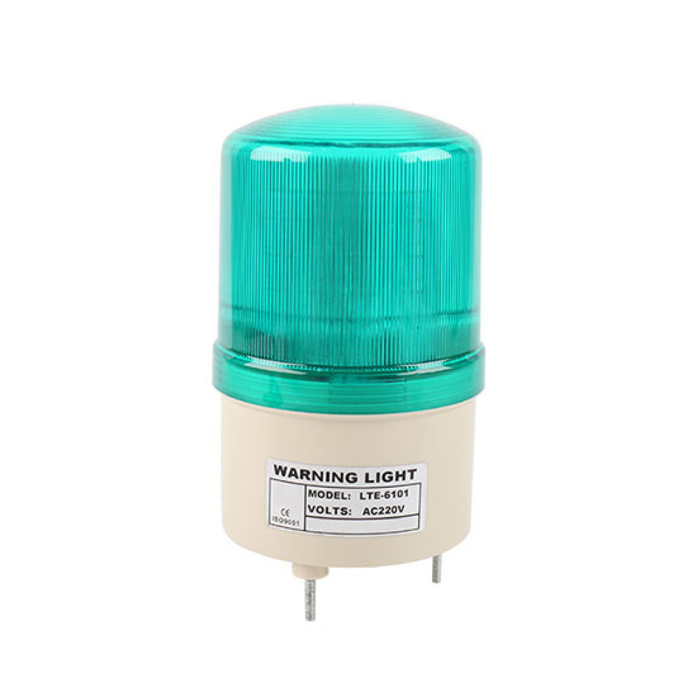 LED Rotating Warning Light, 12V/24V DC, 110V/220V AC, Φ100mm