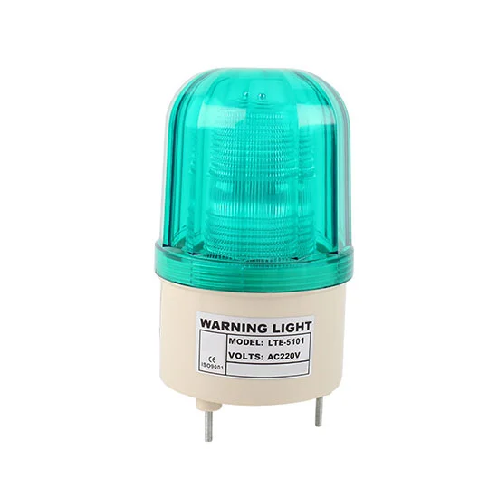 LED Strobe Warning Light, 12V/24V DC, 110V/220V AC, Φ100mm