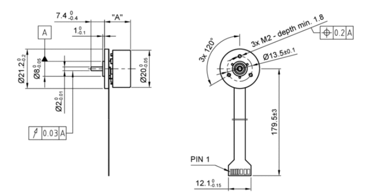 20mm Outer Rotor BLDC Motor, 12V/24V, 5W, High Speed